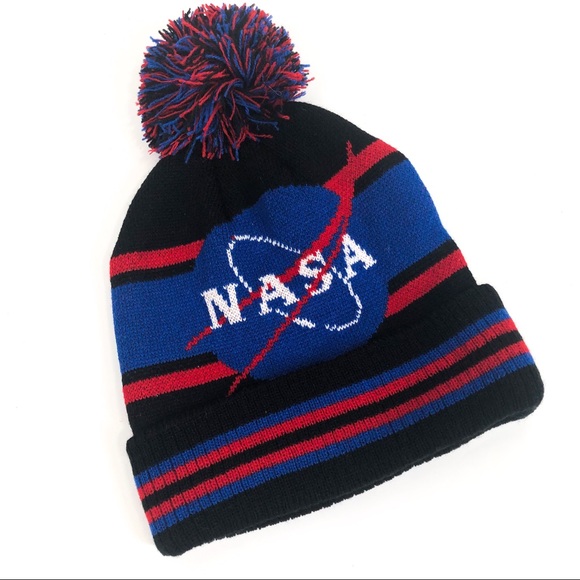 Urban Outfitters | Accessories | Nasa Stripe Pompom Beanie | Poshmark